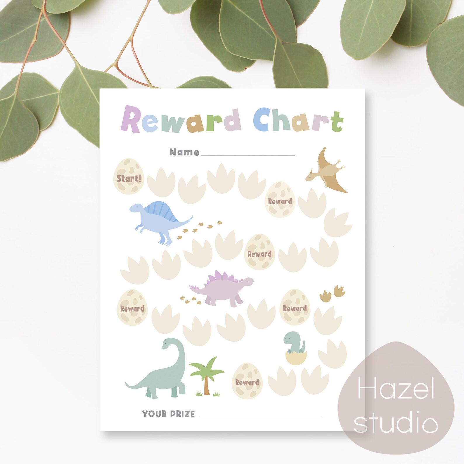 Dinosaur Reward Chart Boy Behavior Chart Chore Chart - Etsy