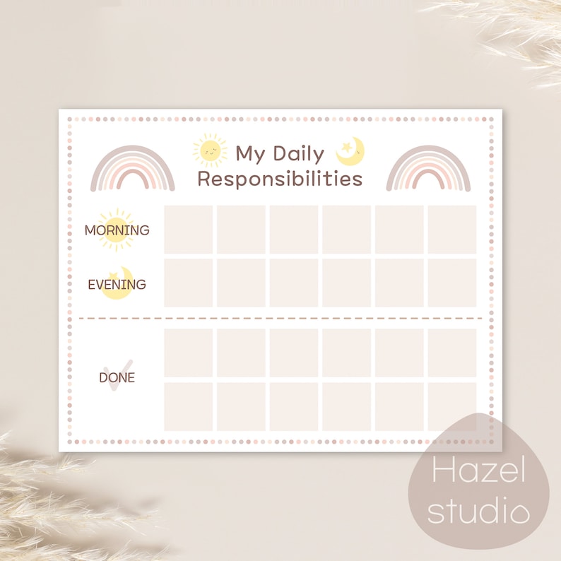 Daily Routine Cards & Chart Toddler Routine Checklist Daily - Etsy