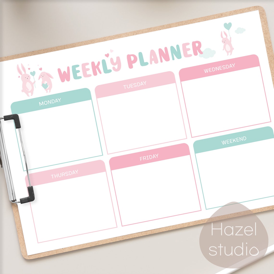 Kids Weekly Planner Girl Daily Planner Homeschool Planner - Etsy