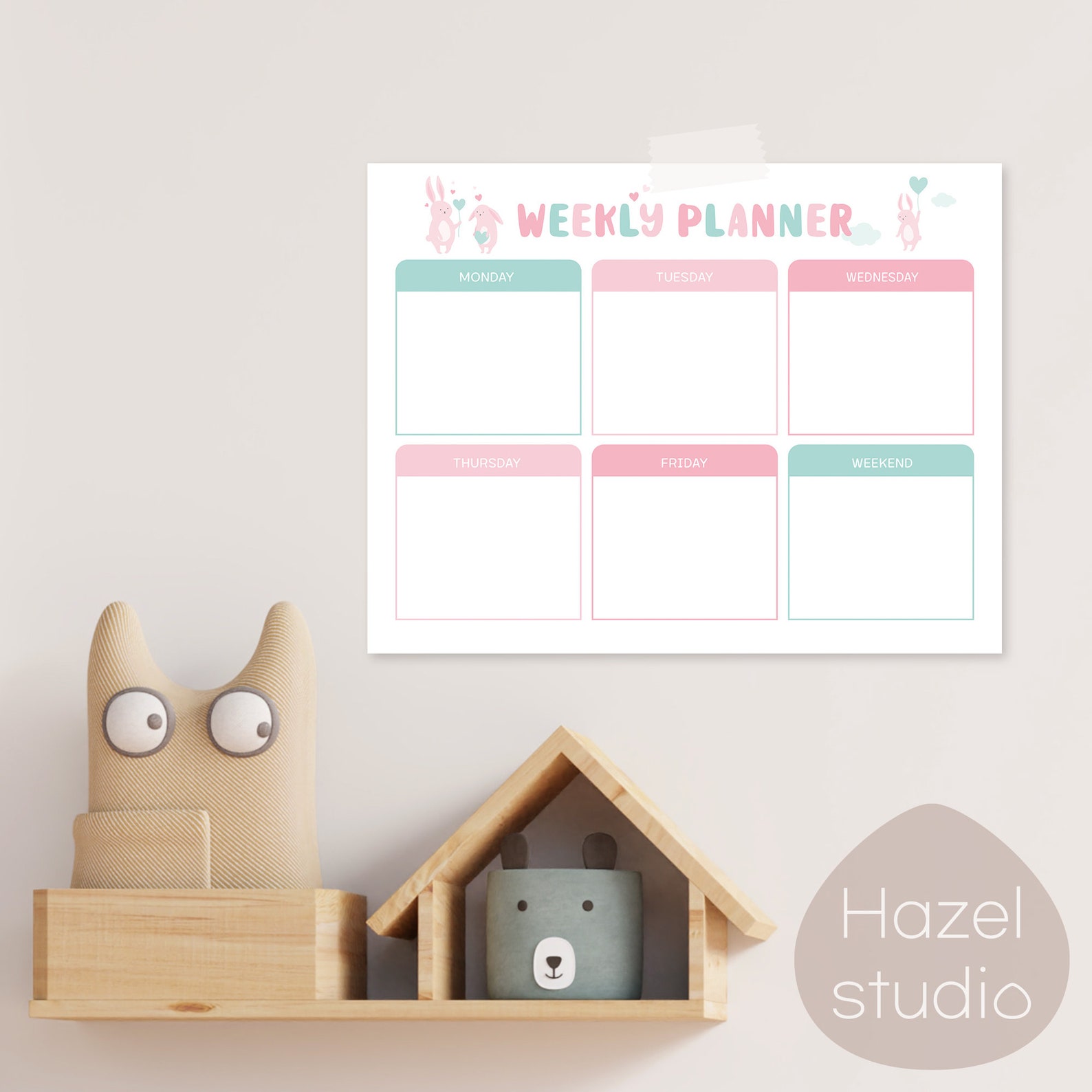 Kids Weekly Planner Girl Daily Planner Homeschool Planner - Etsy