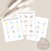 Weather Matching Game, Preschool Worksheet, Toddler Busy Book, Learning ...