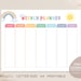 Kids Weekly Planner Rainbow Daily Planner Homeschool | Etsy