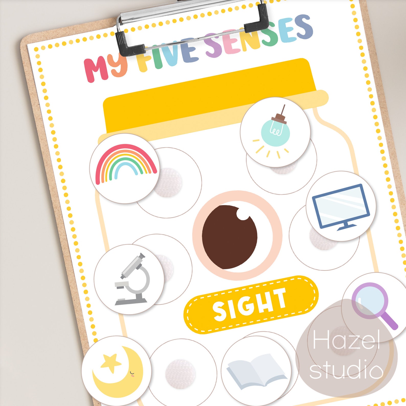 Five Senses Sorting Activity 5 Senses Matching Toddler Busy - Etsy Canada