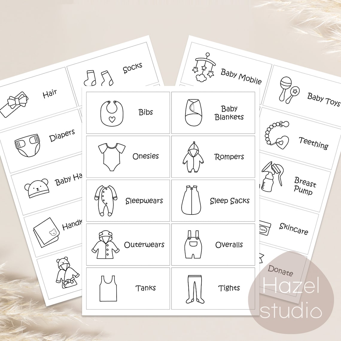 Baby Dresser Drawer Labels Nursery Drawer Labels Baby Closet - Etsy