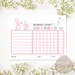Bunny Reward Chart, Rabbit Sticker Behavior Chart, Weekly Kids Chore ...