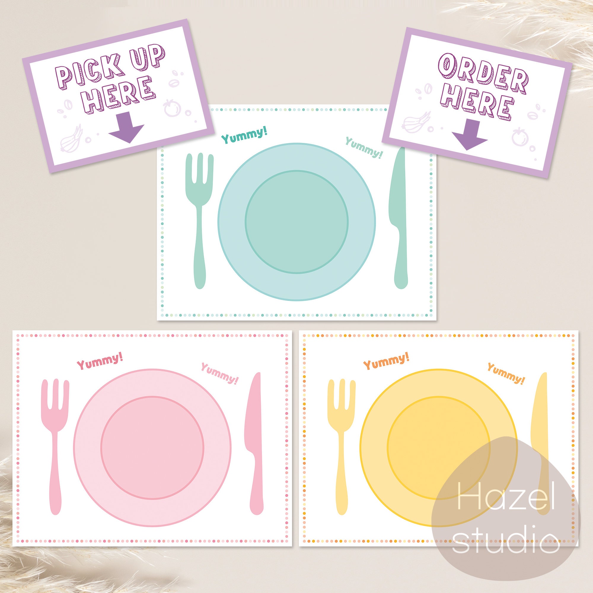 Pretend Play Restaurant Set, Preschool Kids Activities, Homeschool ...