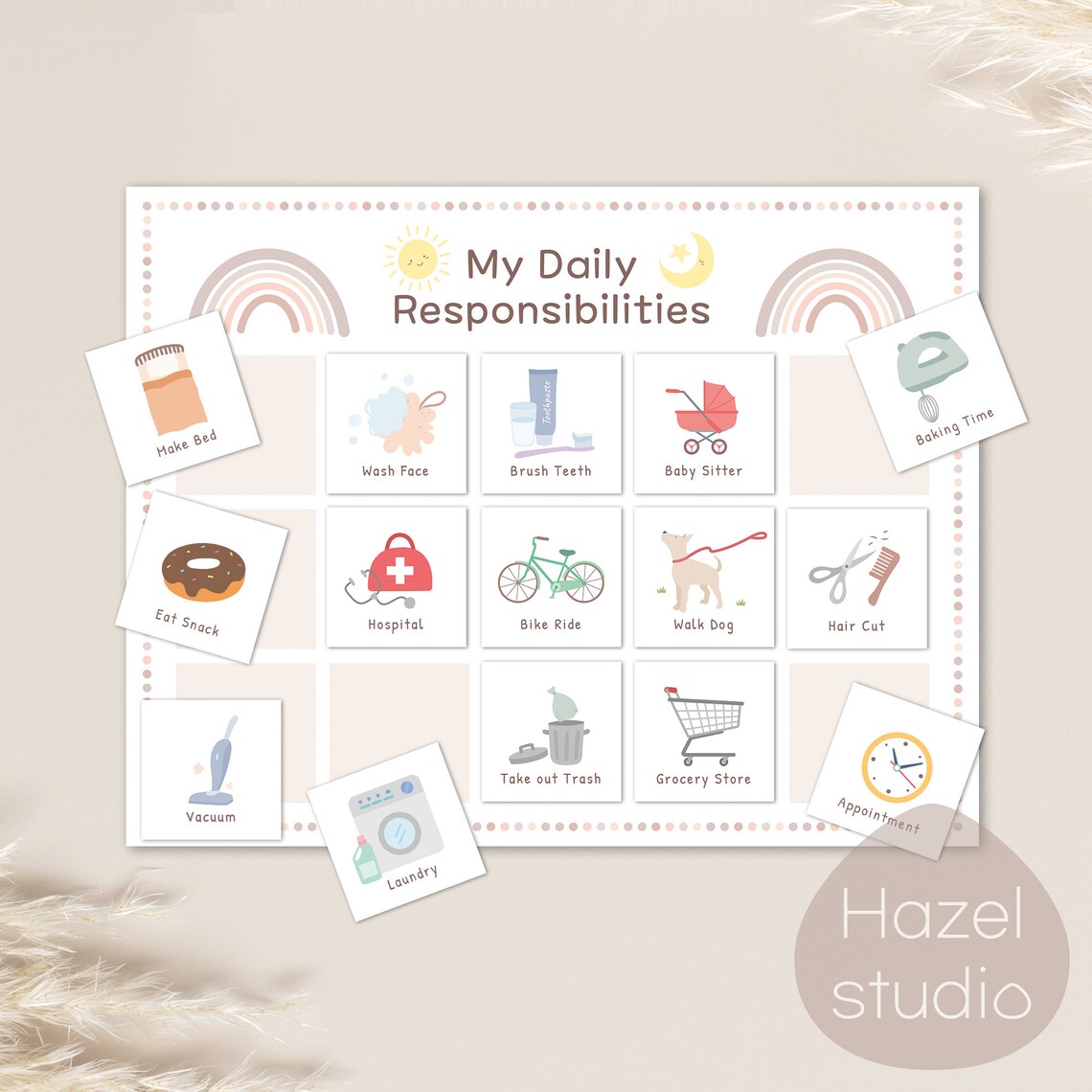 Daily Routine Cards & Chart Toddler Routine Checklist Daily | Etsy