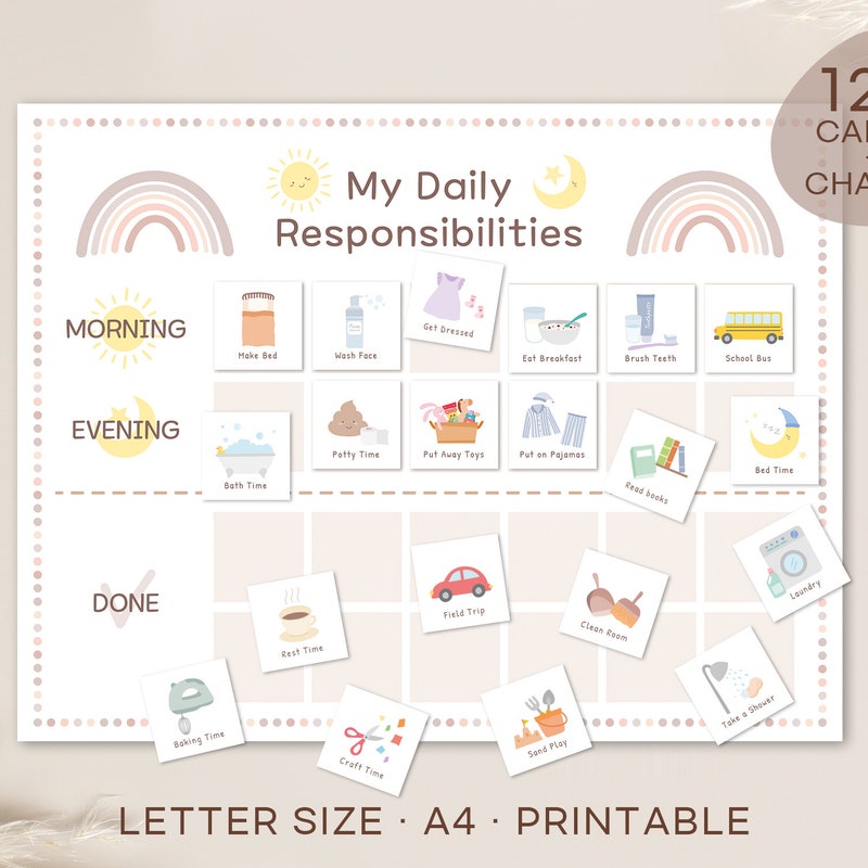 Toddler Schedule Printable - Etsy