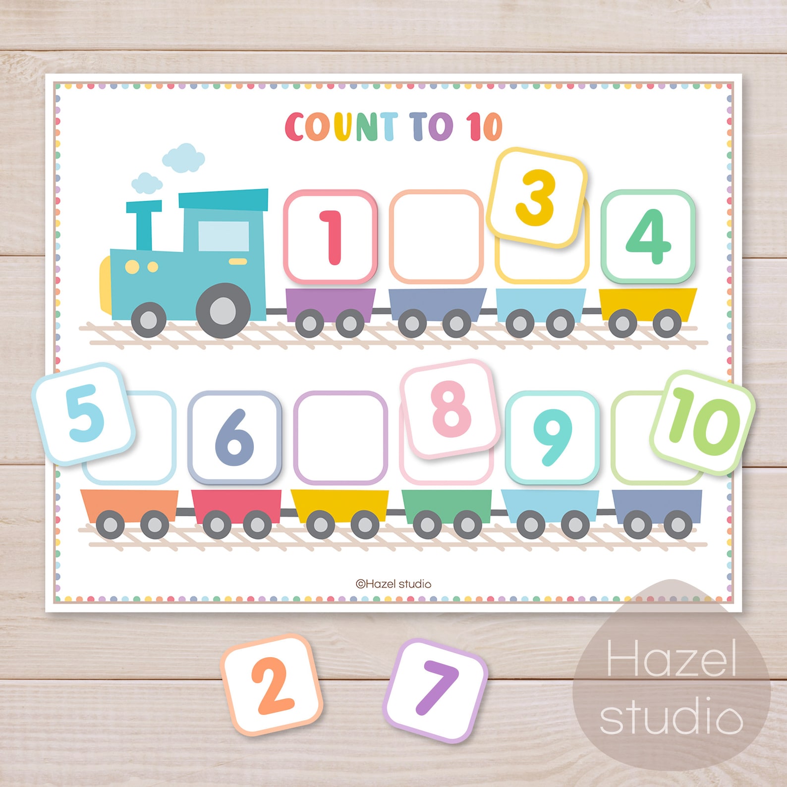 Montessori Number Counting Activity Toddler Math Activities - Etsy