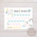 Unicorn Reward Chart, Rainbow Behavior Chart, Chore Chart, Toddler ...