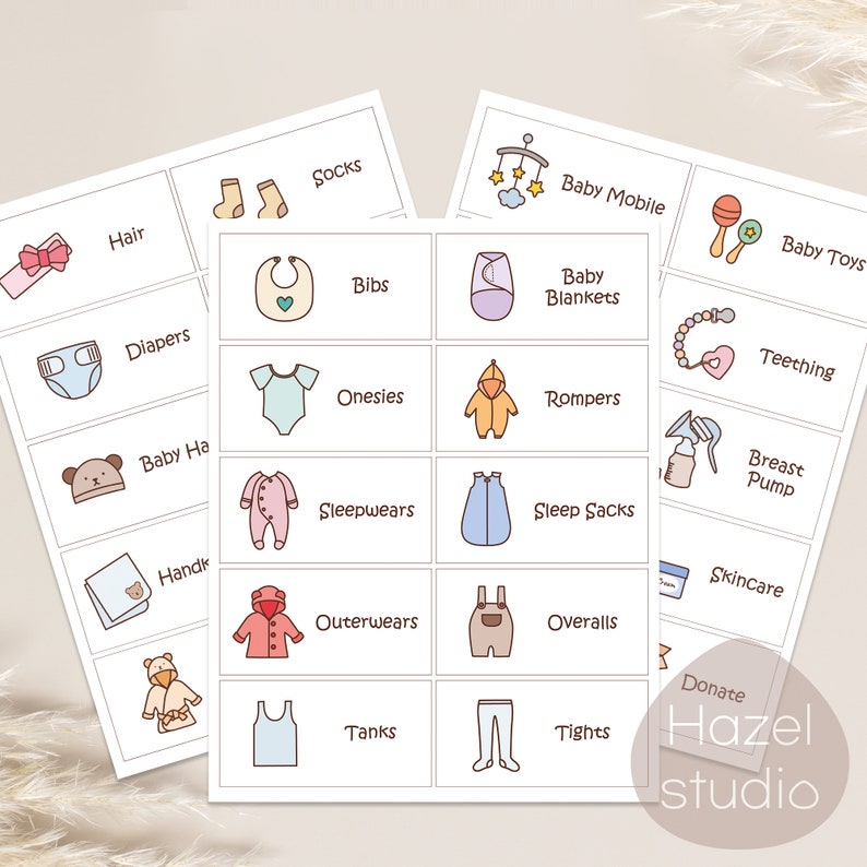 Baby Dresser Drawer Labels Nursery Drawer Labels Baby Closet - Etsy