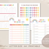 Printable Bookshelf Reading Tracker Page to Visually Track the Books ...