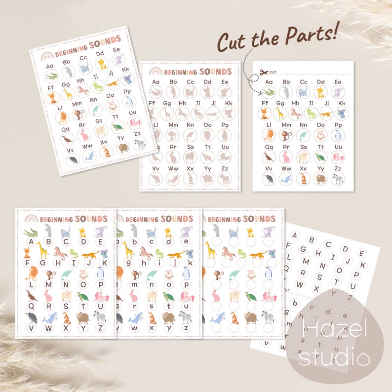 Beginning Sounds Alphabet Printable ABC Beginning Sounds - Etsy