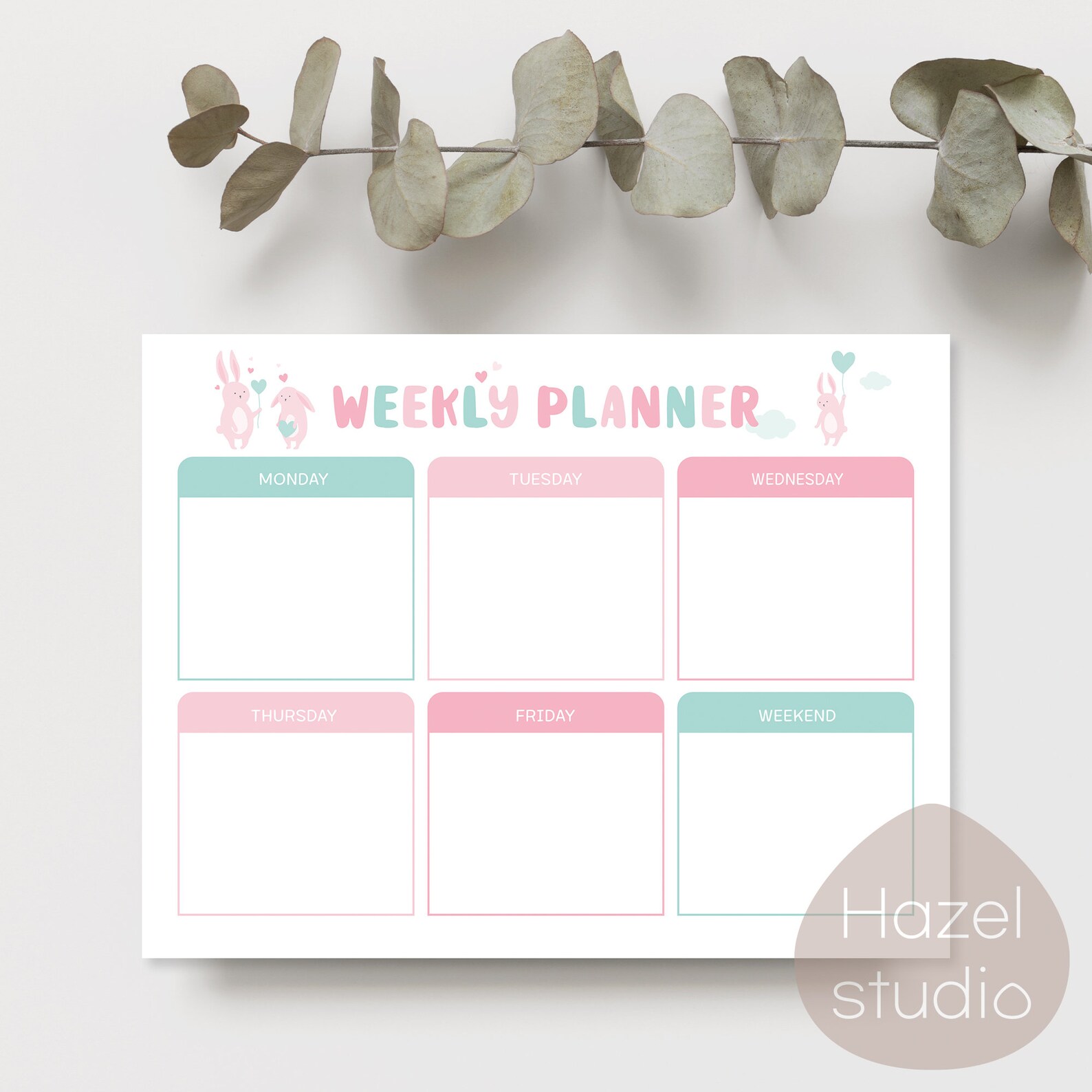 Kids Weekly Planner Girl Daily Planner Homeschool Planner - Etsy