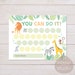 Animal Reward Chart Safari Behavior Chart for Kids Toddler - Etsy