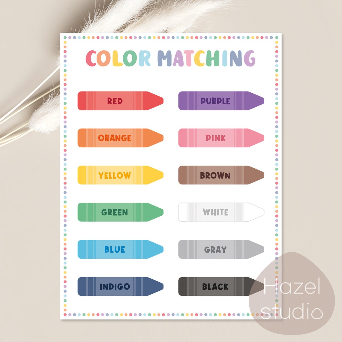 Color Matching Activity Color Sorting Color Busy Book Pages - Etsy