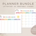 Kids Planner Bundle Rainbow Planner Set Weekly Planner - Etsy