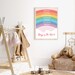 Days of the Week Poster Rainbow Print Montessori Homeschool - Etsy