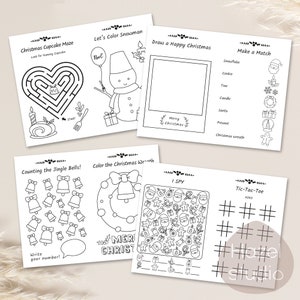 Kids Christmas Activity Book, Coloring&activity Book for Kids, Kids ...