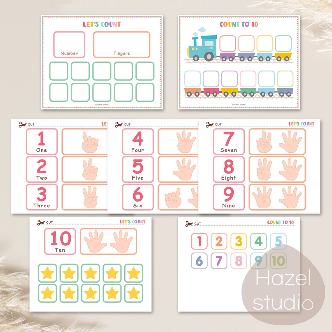 Montessori Number Counting Activity Toddler Math Activities - Etsy