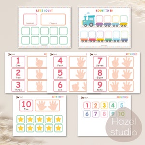 Montessori Number Counting Activity, Toddler Math Activities, Toddler ...