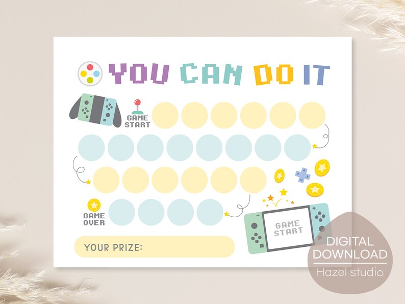 Boy Reward Chart Video Game Behavior Chart Toddler Routine - Etsy