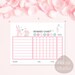 Bunny Reward Chart, Rabbit Sticker Behavior Chart, Weekly Kids Chore ...