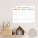 Kids Monthly Planner, Rainbow Daily Planner, Homeschool Planner, Kids ...