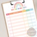 Kids Rainbow Reading Log Book Tracker for Kids Reading - Etsy
