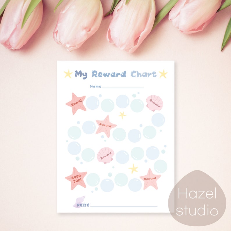 Kids Reward Chart Summer Toddler Behavior Chart Monthly - Etsy