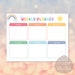 Kids Weekly Planner, Rainbow Daily Planner, Homeschool Planner, Kids ...