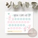 Bunny Reward Chart: Pink Rabbit Sticker Chore Chart (digital Download ...