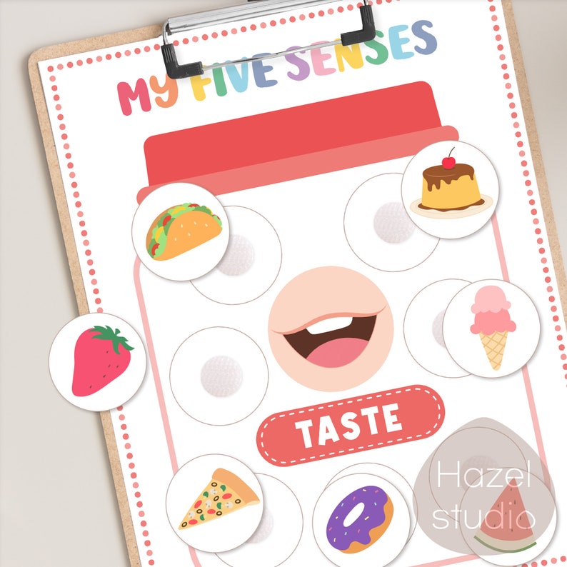 Five Senses Sorting Activity 5 Senses Matching Toddler Busy - Etsy Canada