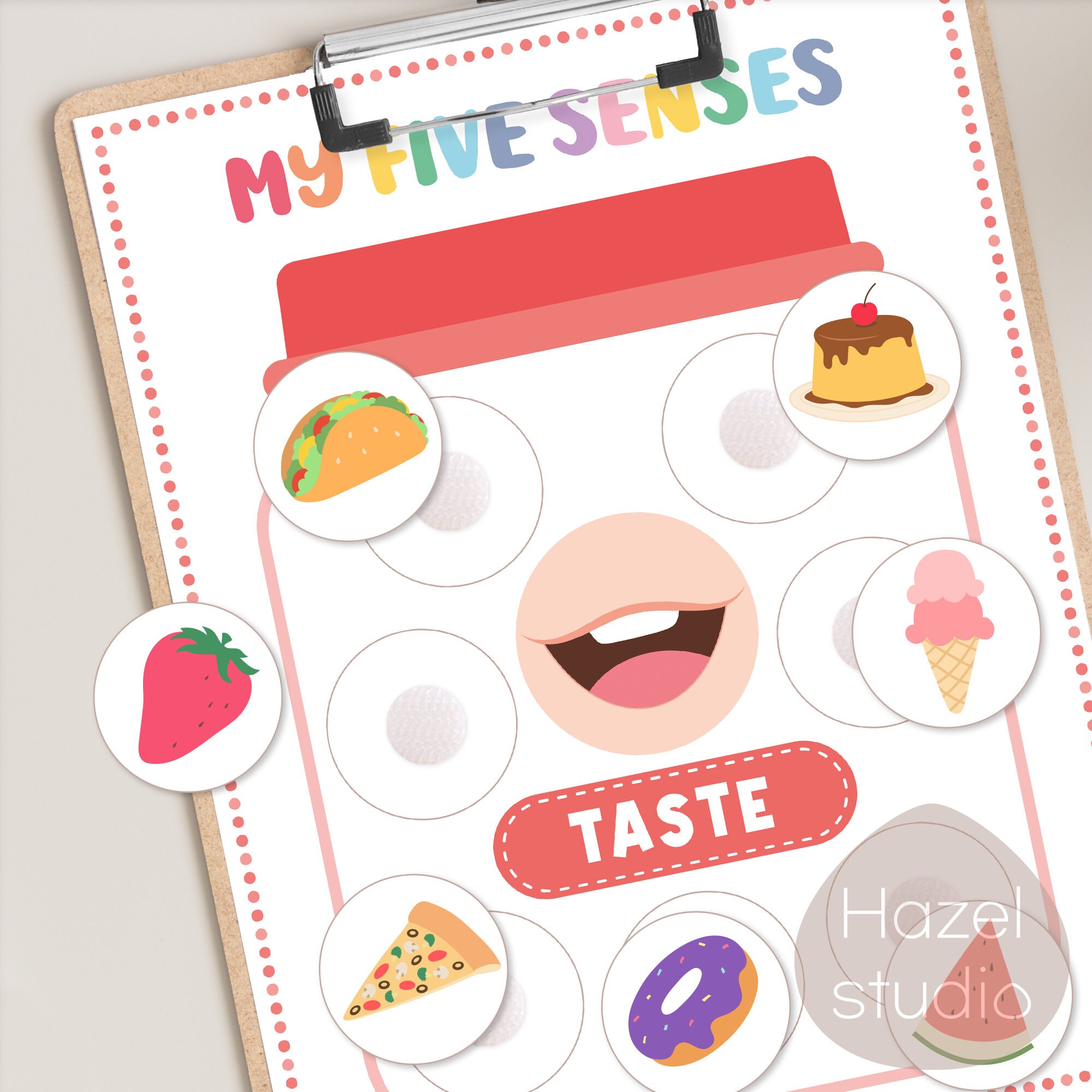 Five Senses Sorting Activity 5 Senses Matching Toddler Busy - Etsy UK