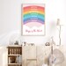 Days of the Week Poster Rainbow Print Montessori Homeschool - Etsy