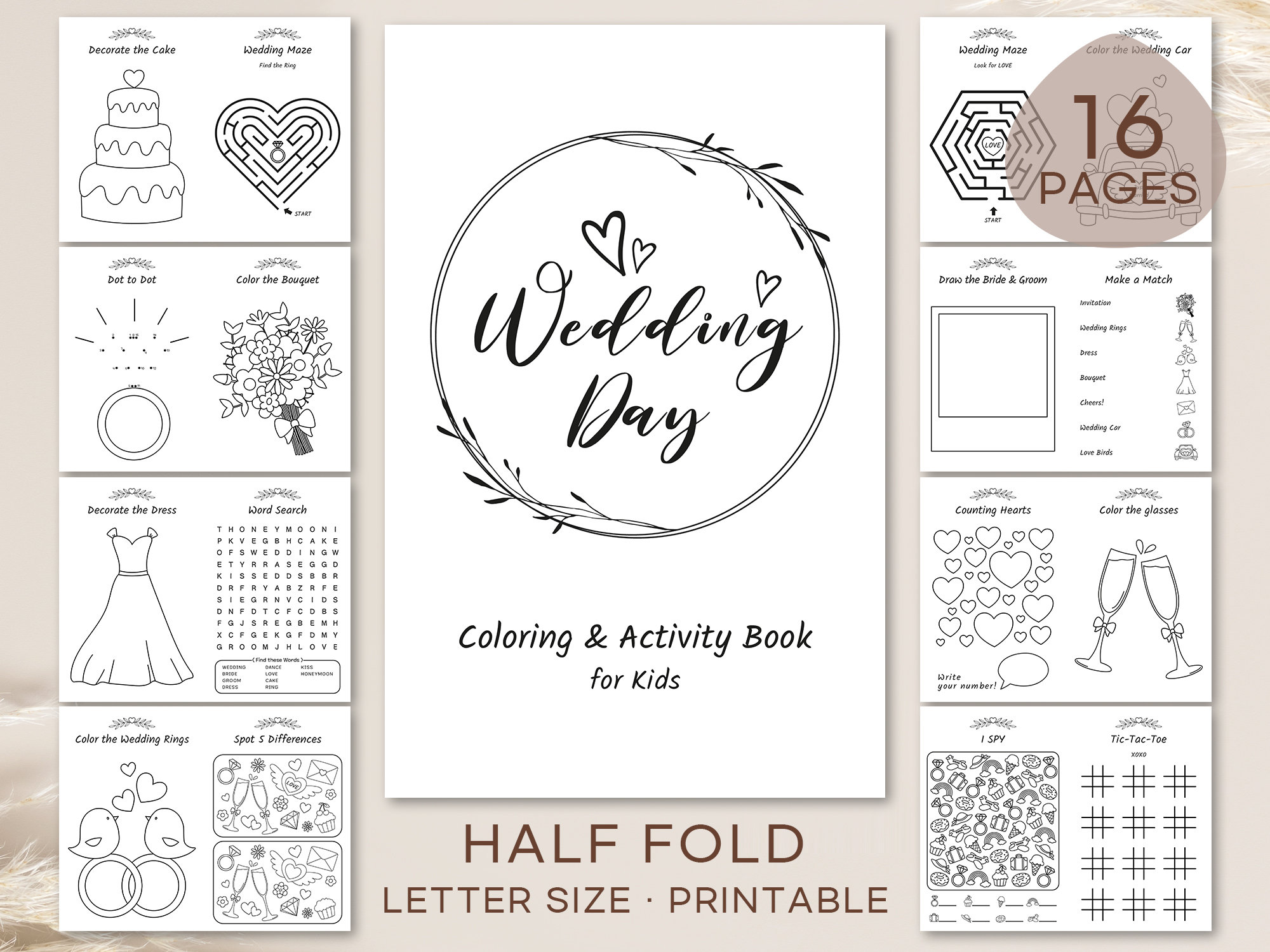 Wedding Activity Book Maze