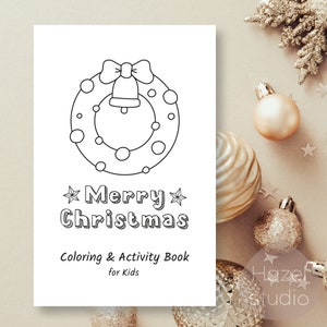 Kids Christmas Activity Book, Coloring&activity Book for Kids, Kids ...