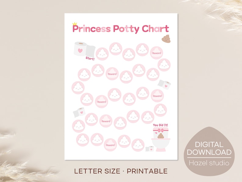 Princess Reward Chart Girl Behavior Chart Toddler Routine | Etsy