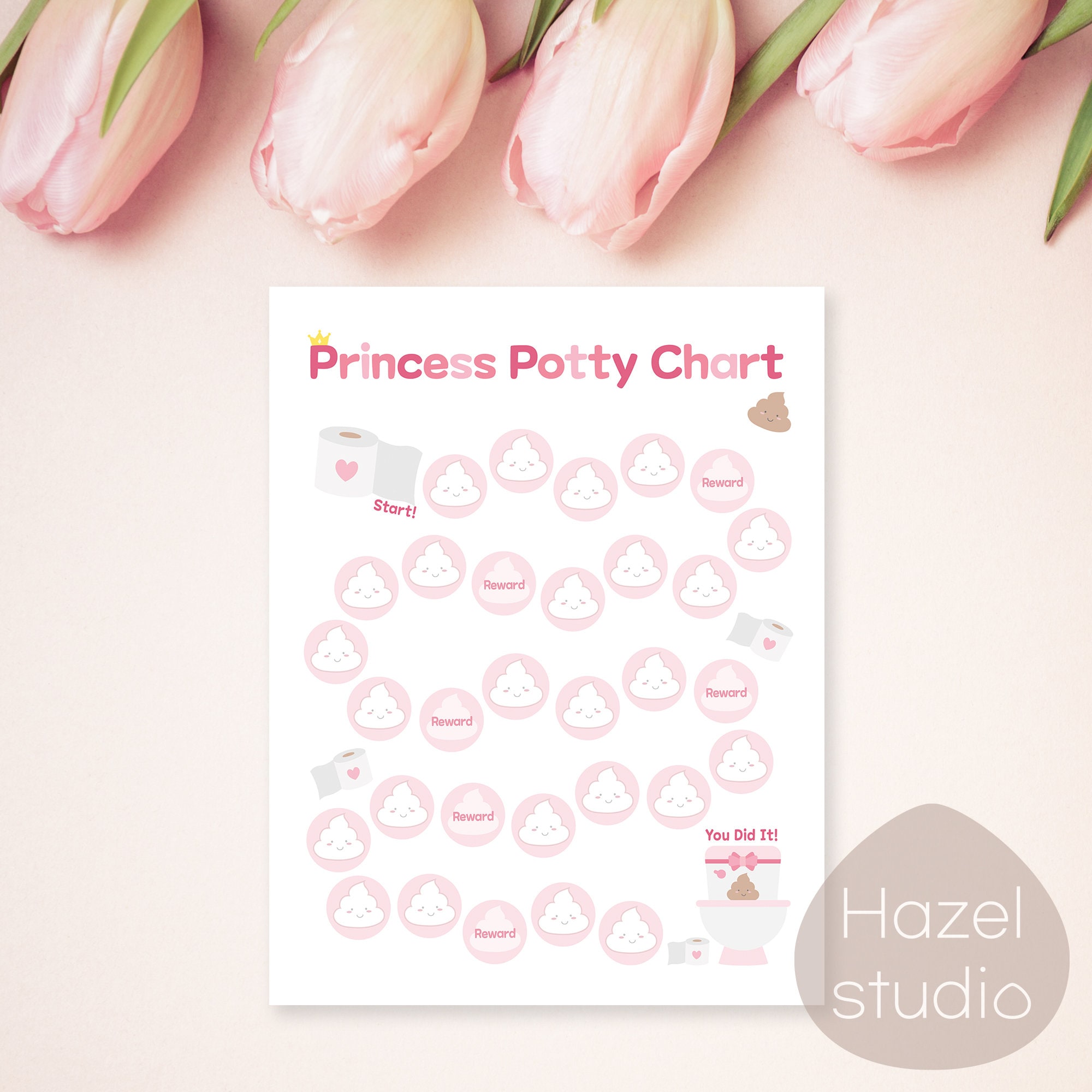 Princess Reward Chart Girl Behavior Chart Toddler Routine - Etsy