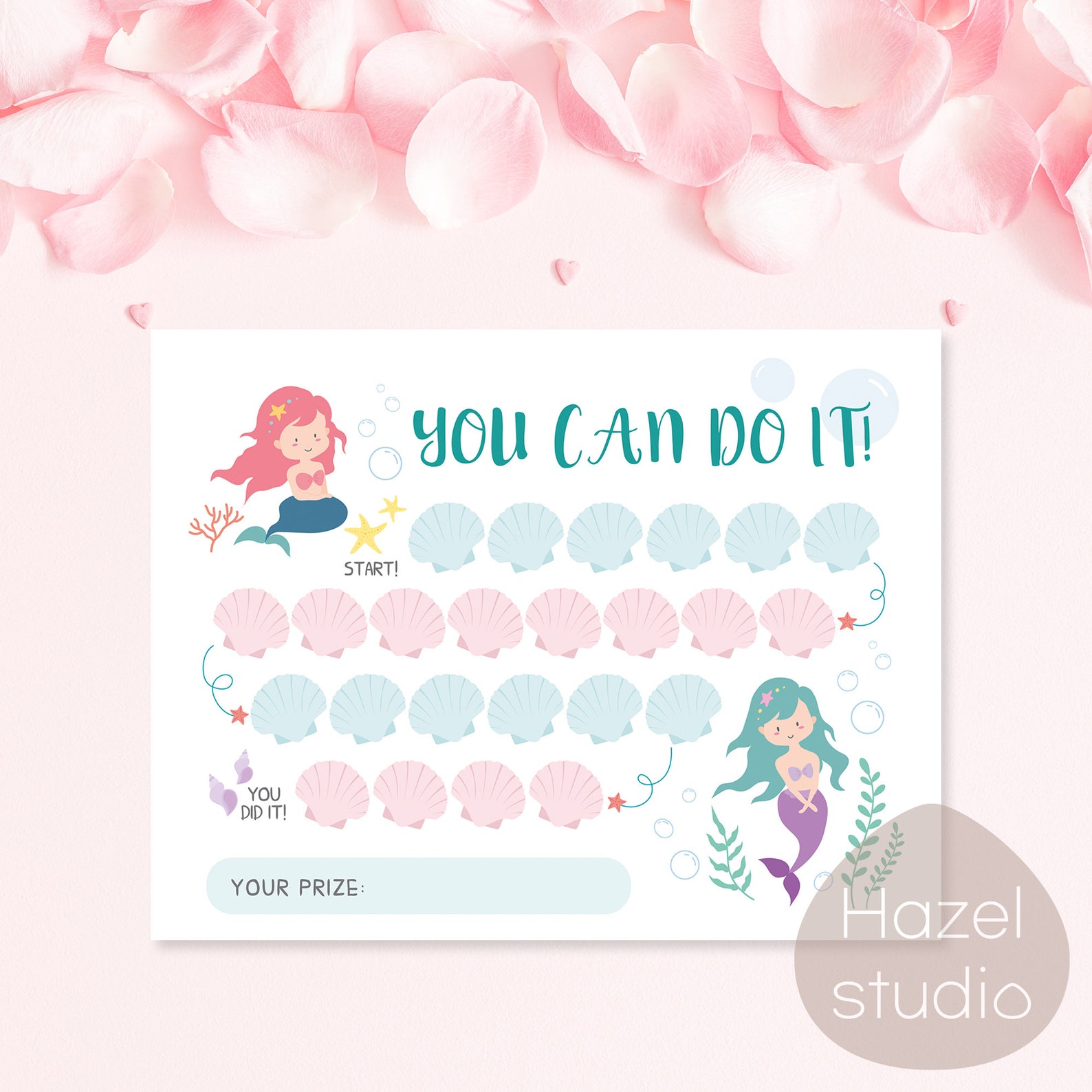 Mermaid Reward Chart Girl Behavior Chart Chore Chart - Etsy Canada