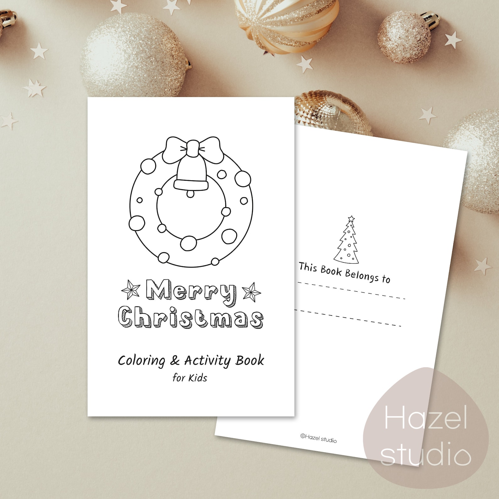 Kids Christmas Activity Book Coloring&activity Book for Kids - Etsy