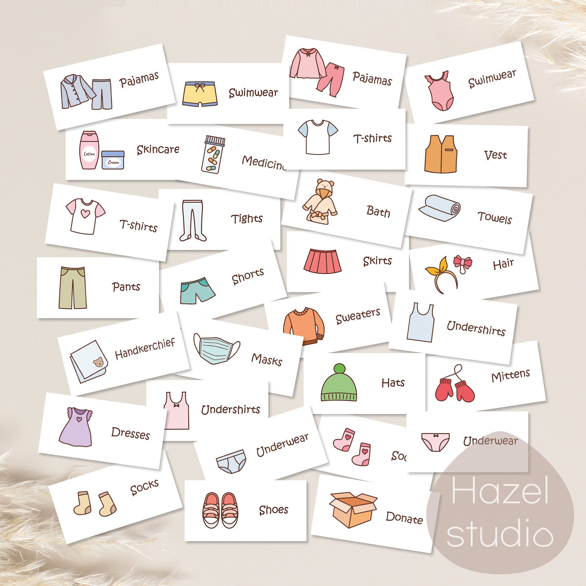 Kids Dresser Drawer Labels Kids Closet Storage Stickers - Etsy