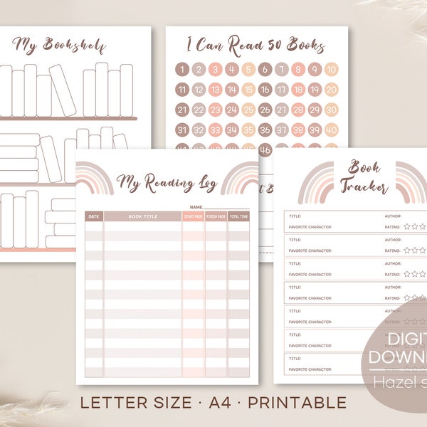 Daily Reading Chart for Kids - Etsy