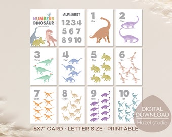 Number Flash Cards, Animal Number Cards, Montessori Materials ...
