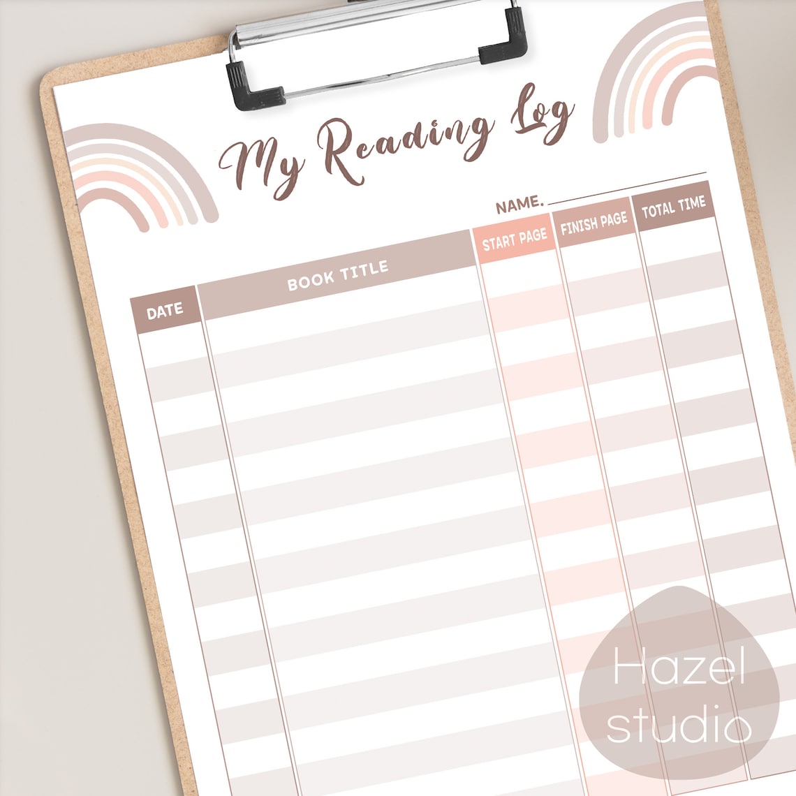 Boho Reading Log Book Tracker for Kids Reading Challenge - Etsy