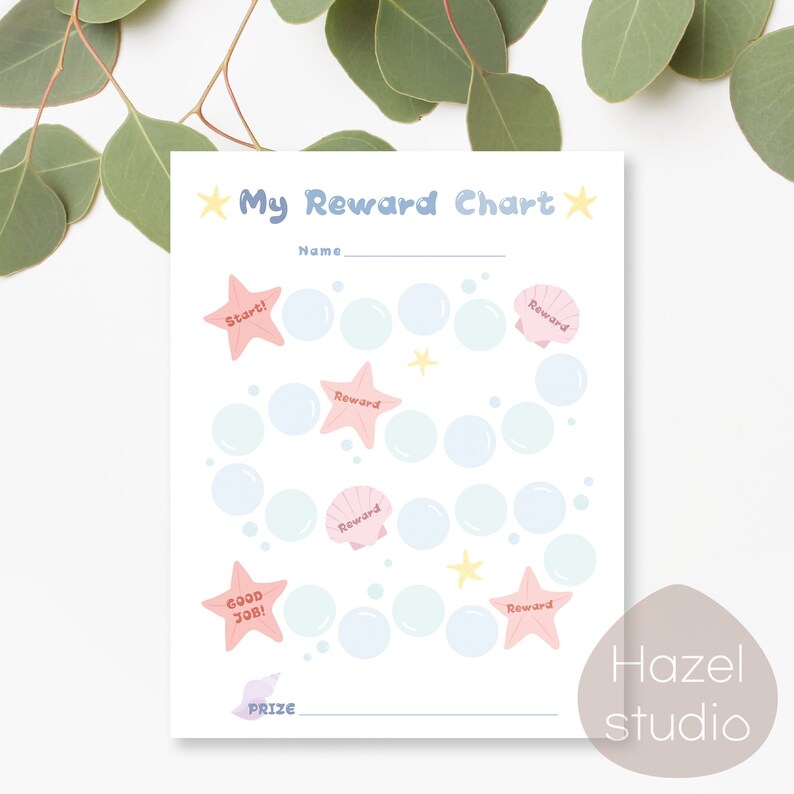 Kids Reward Chart Summer Toddler Behavior Chart Monthly - Etsy