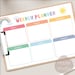 Kids Weekly Planner, Rainbow Daily Planner, Homeschool Planner, Kids ...