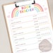 Kids Rainbow Reading Log Book Tracker for Kids Reading - Etsy