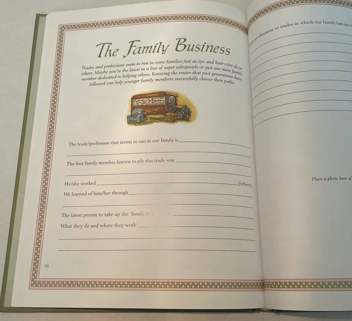 Our Family Tree A Keepsake Book Brand New Create Your Own - Etsy