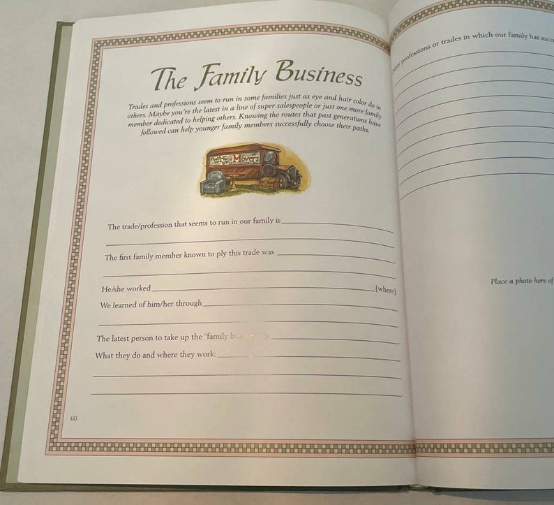 Our Family Tree A Keepsake Book Brand New Create Your Own - Etsy